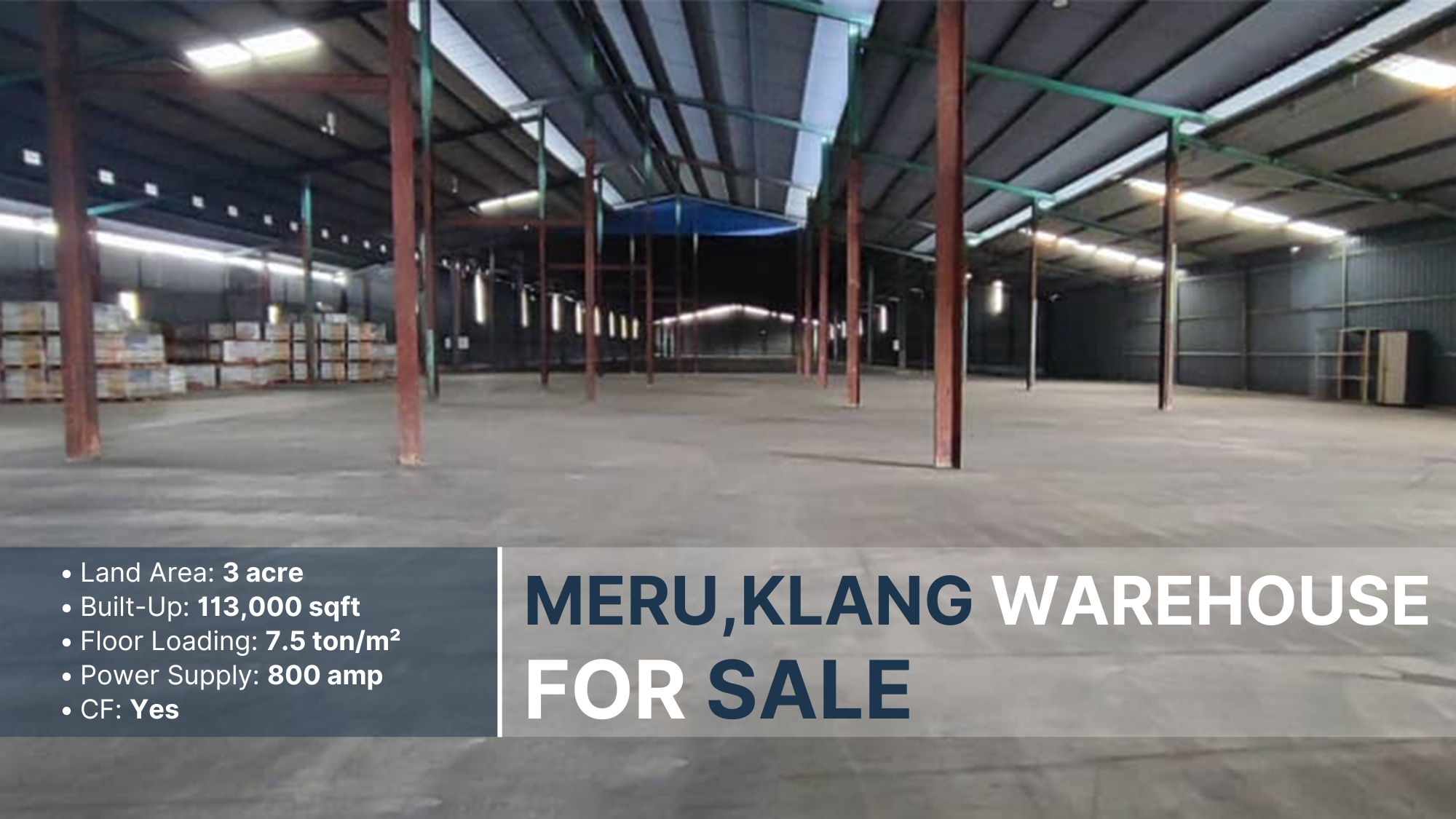 Warehouse For sale in Meru-Klang BU 113,000 Sqft - Malaysia Industrial ...